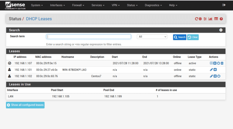 How set static IP for LAN Client in Pfsense – Dade2