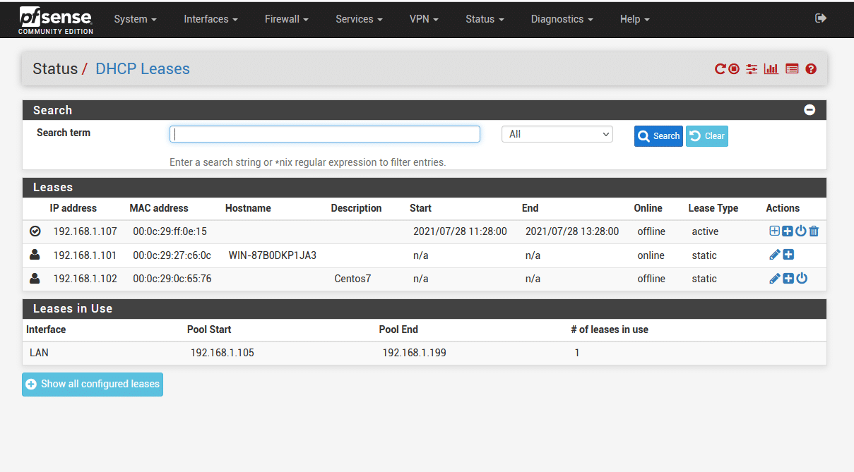 How set static IP for LAN Client in Pfsense – Dade2