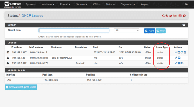 How set static IP for LAN Client in Pfsense – Dade2