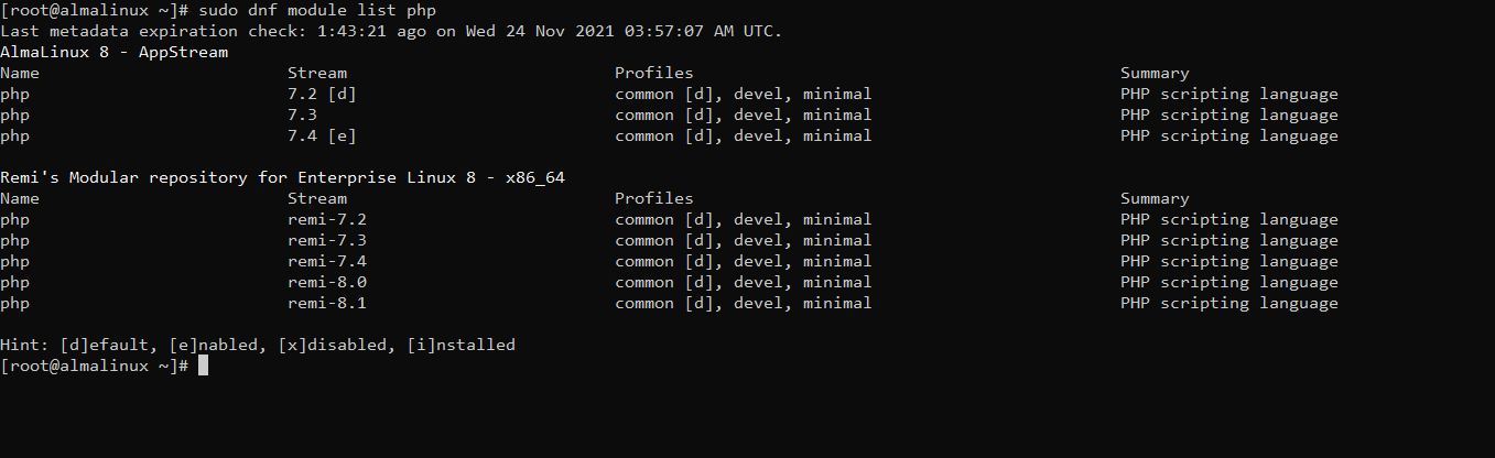 How To Install Apache Mysql And Php On Almalinux 8 Dade2