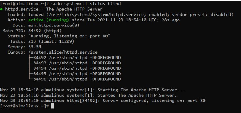 How to install Apache, MySQL and PHP on AlmaLinux 8 – Dade2
